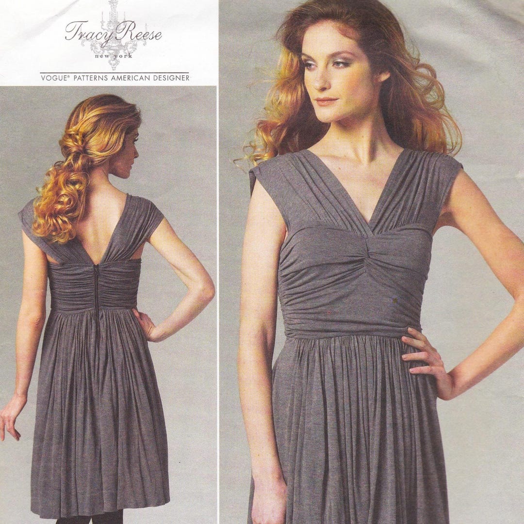 Vogue 1253 Designer Sewing Pattern by Tracy Reese Dress Sizes 6 8 10 12 ...