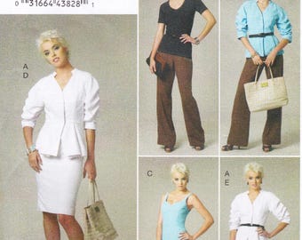Vogue 8399 Sewing Pattern by Marcy Tilton Jacket Vest Sizes 6 8 10 12 ...