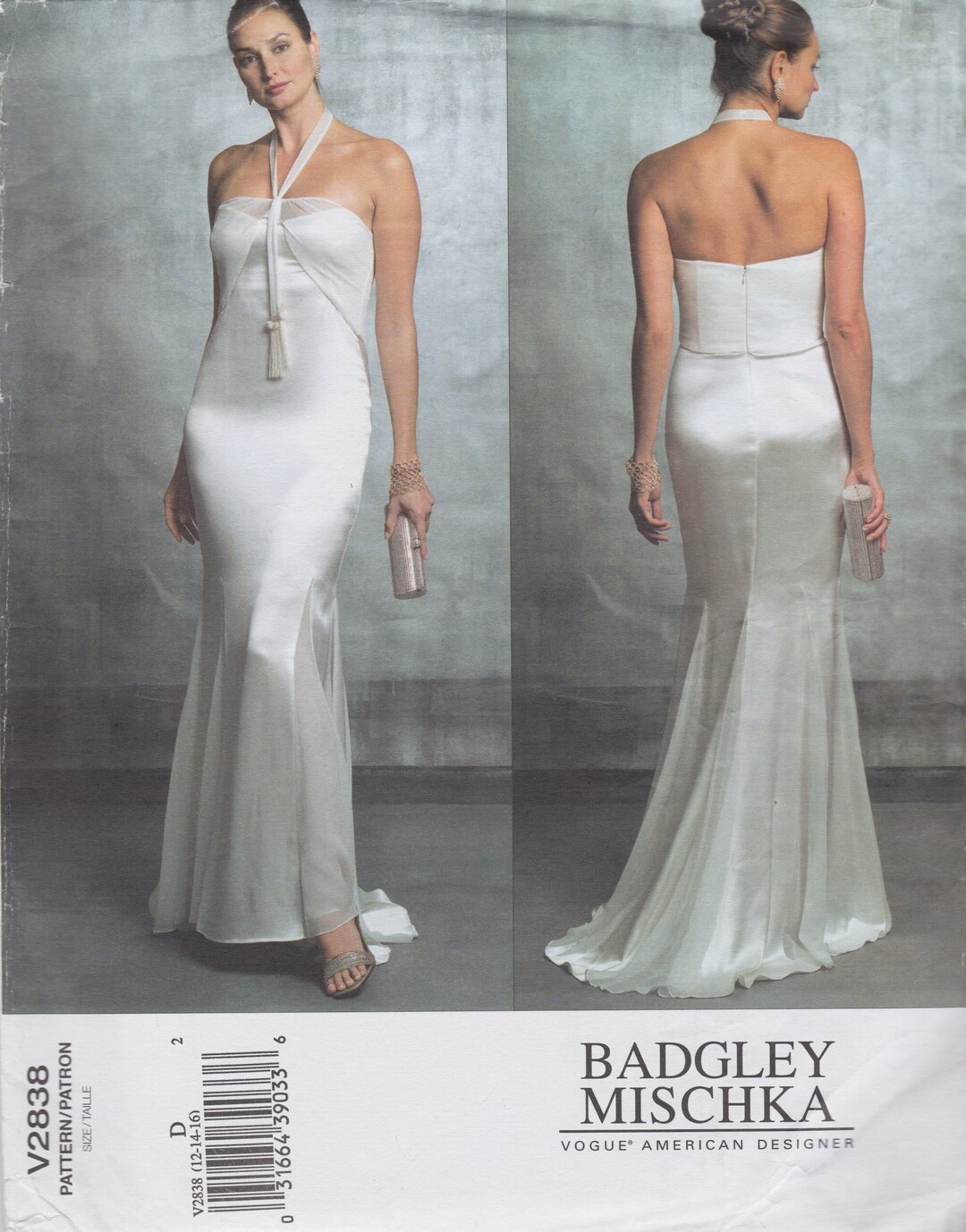 Vogue 2838 Designer Sewing Pattern by Badgley Mischka Evening Dress ...