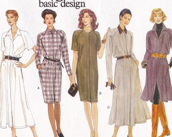Vogue 7642 Vintage Sewing Pattern Dress Gown Sizes 14 16 18 Bust 36 38 ...