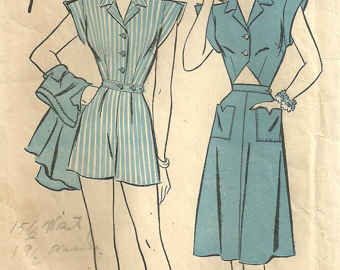 Vintage Forties Sewing Pattern From Advance 4217 - Etsy