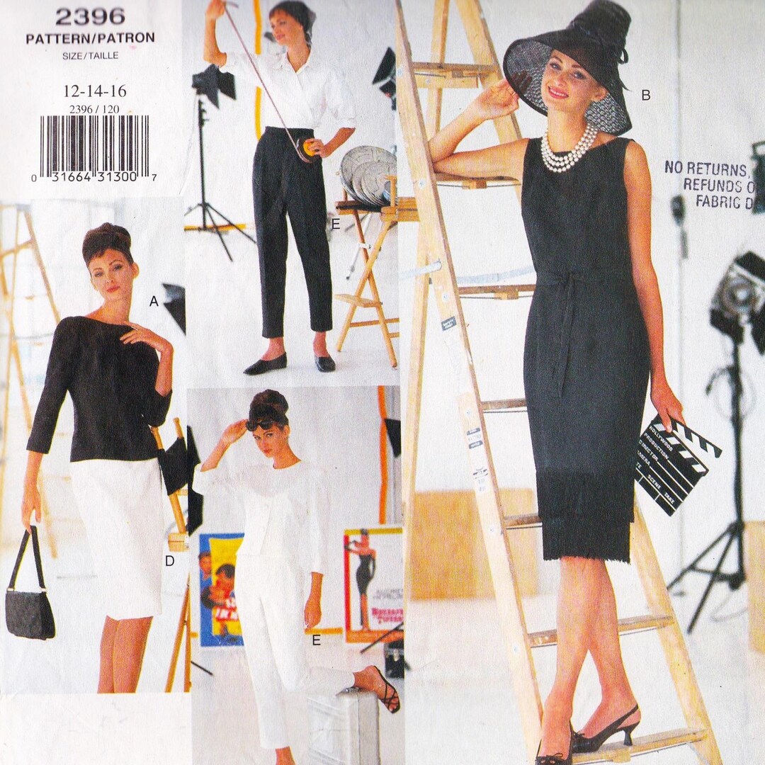 Vogue 2396 Vintage Sewing Pattern Breakfast at Tiffany's Wardrobe Sizes ...