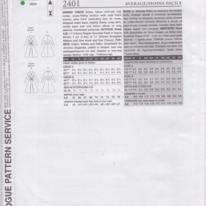 Vogue Vintage Model 2401 / Reproduction Sewing Pattern / 1950s - Etsy