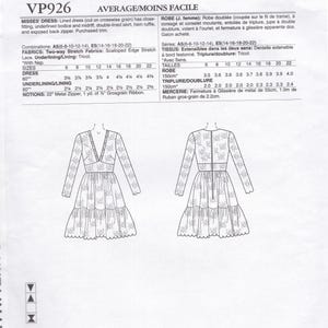 Vogue 1471 Designer Sewing Pattern by Nicola Finetti Dress Sizes 6 8 10 ...