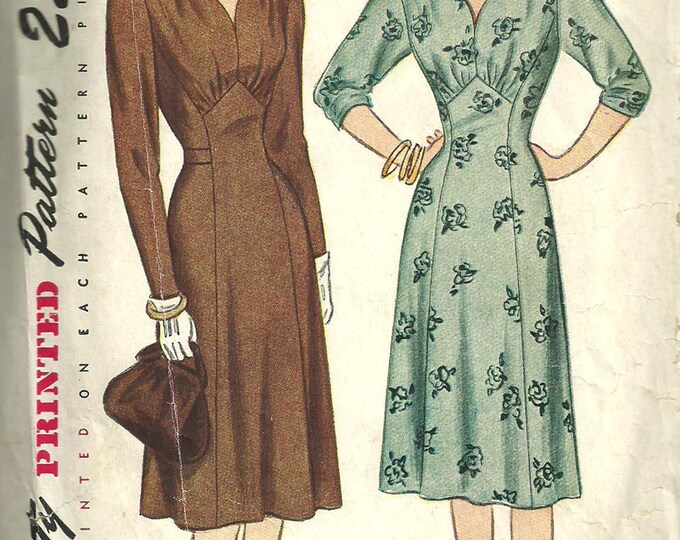 Vintage Forties Sewing Pattern From Simplicity 1832 - Etsy