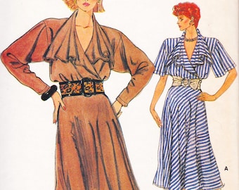 Very Easy Vogue 9770 Vintage Sewing Pattern Dress Sizes 14 16 18 Bust ...