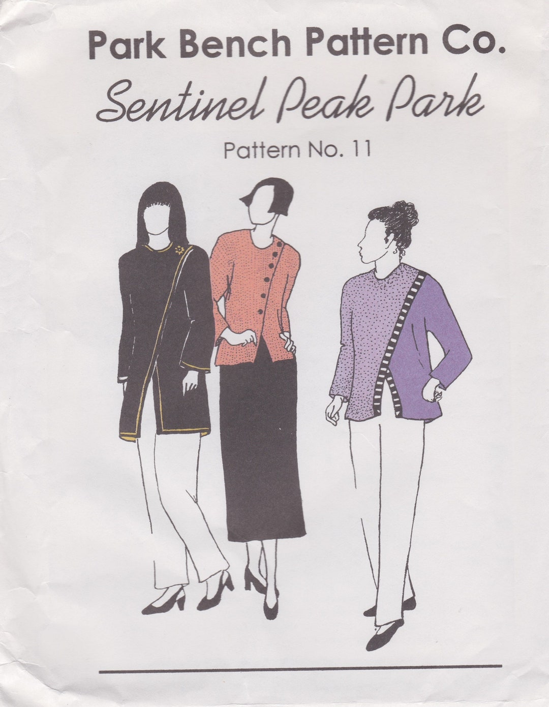 Park Bench Sewing Pattern 11 Sentinel Peak Park Shirt Jacket - Etsy