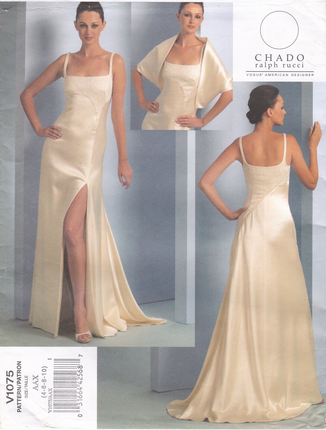 Vogue 1075 Designer Sewing Pattern by Chado Ralph Rucci Dress - Etsy