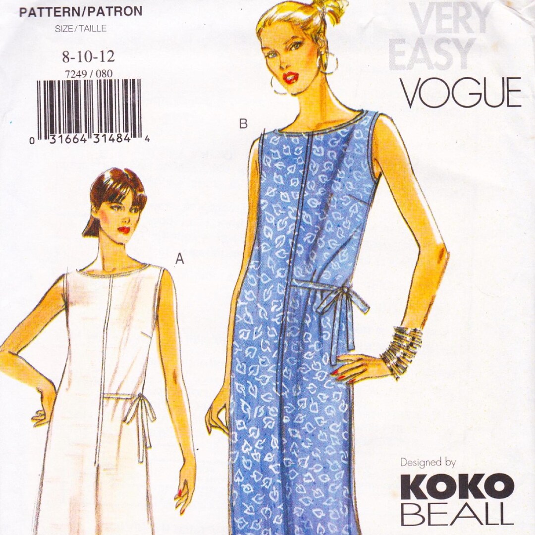 Very Easy Vogue 7249 Vintage Sewing Pattern by Koko Beall Pants ...