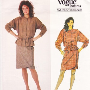 Vogue 2986 Vintage Designer Sewing Pattern by Anne Klein Skirt and ...