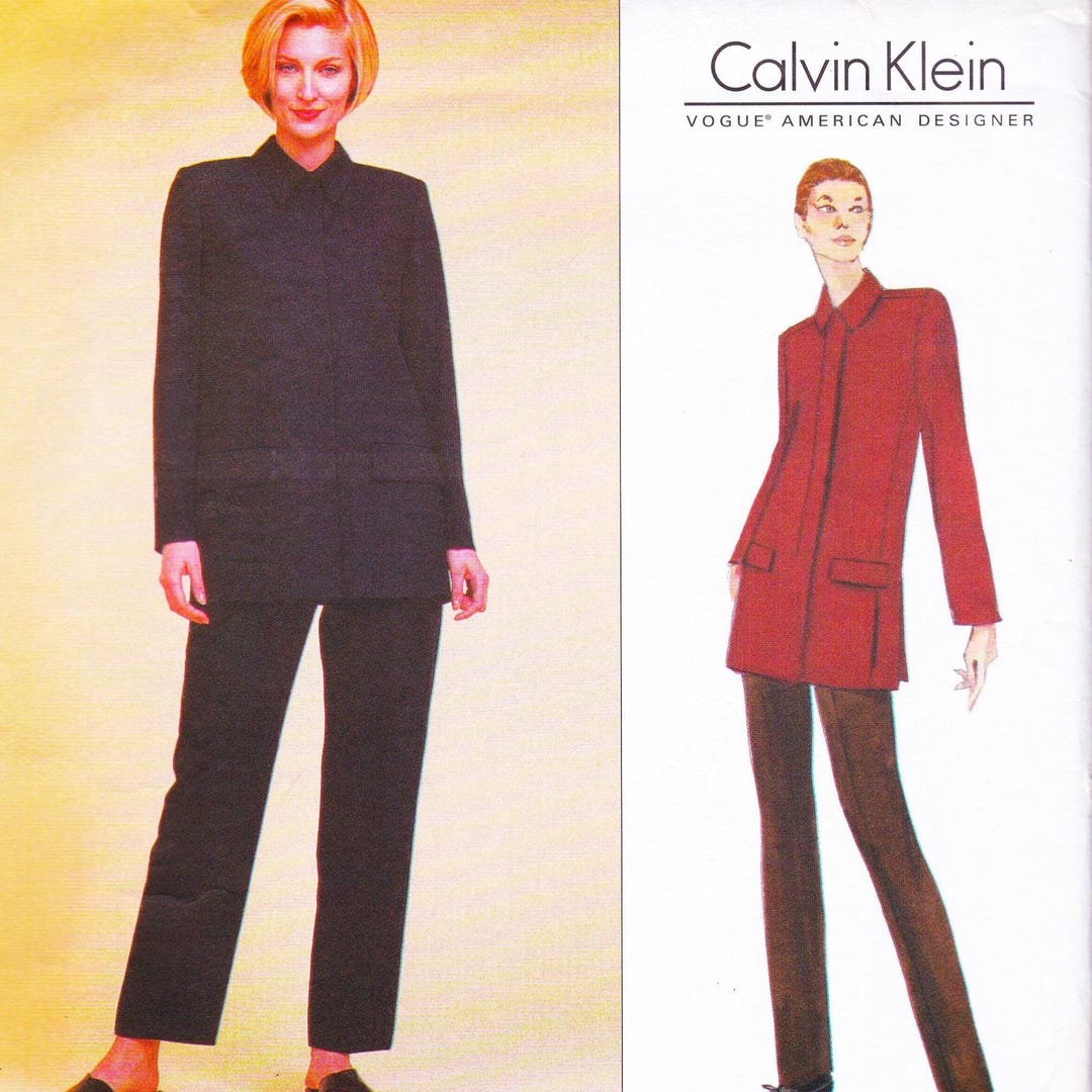 Vogue 1987 Vintage Designer Sewing Pattern by Calvin Klein Trousers ...