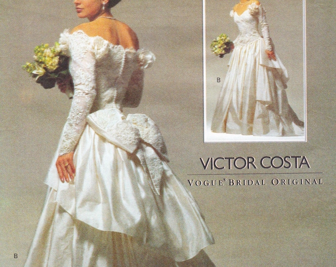 Vintage Bridal Gown Sewing Pattern / Mccalls 7082 / Wedding Dress ...