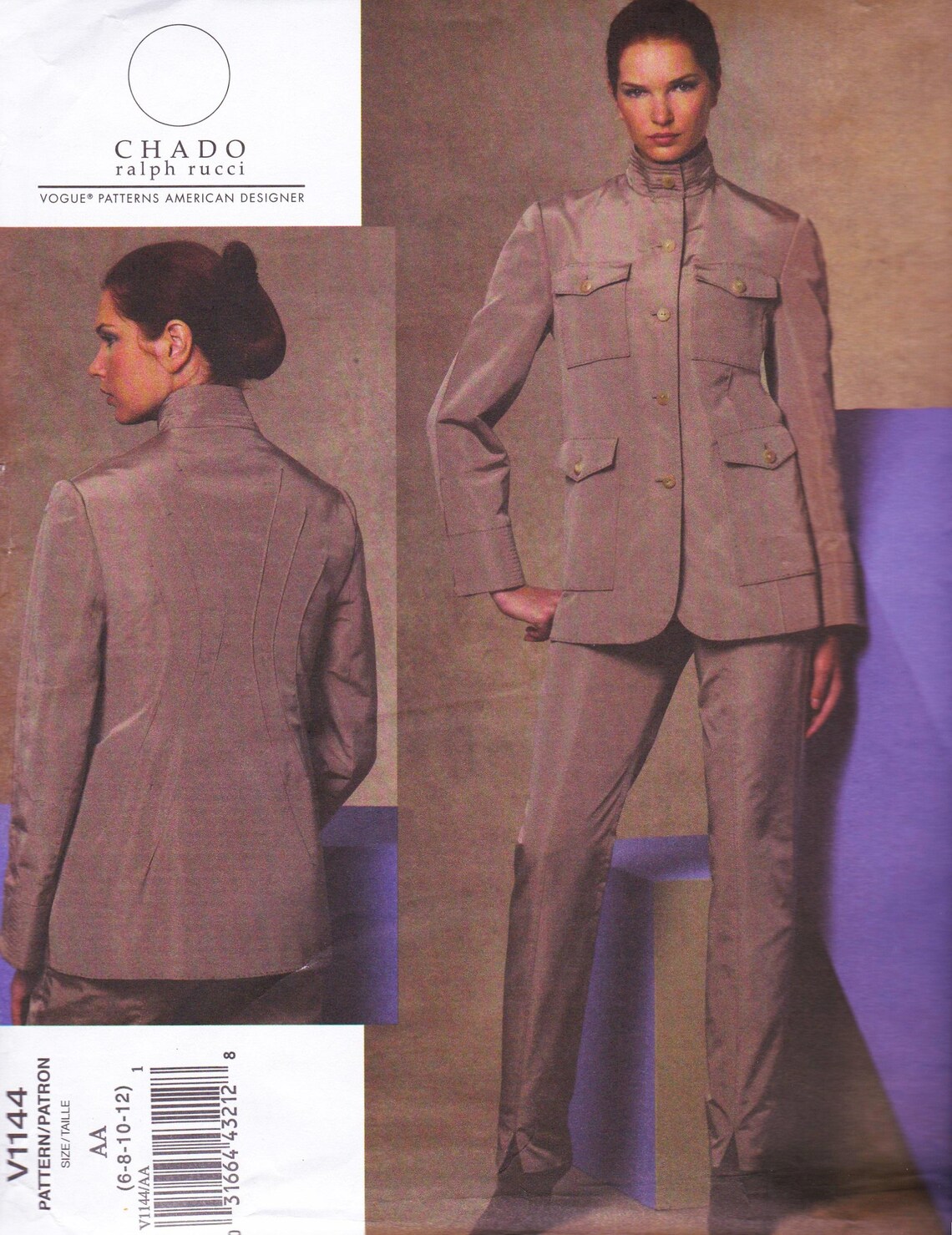 Vogue 1144, Designer Sewing Pattern by Ralph Rucci, Pants & Jacket ...
