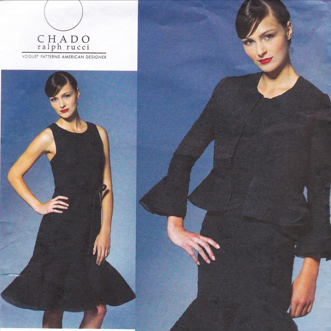 Vogue 1269 Designer Sewing Pattern by Ralph Rucci Chado Dress and ...