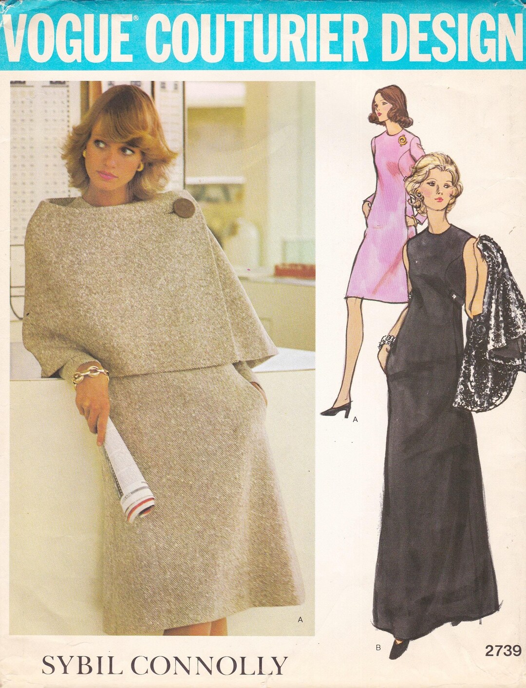 Vogue Couturier Design 2739 Vintage Designer Sewing Pattern by Sybil ...