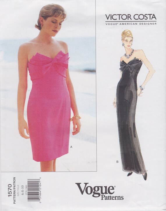 Vogue 1570 / Vintage Designer Sewing Pattern by Victor Costa / | Etsy