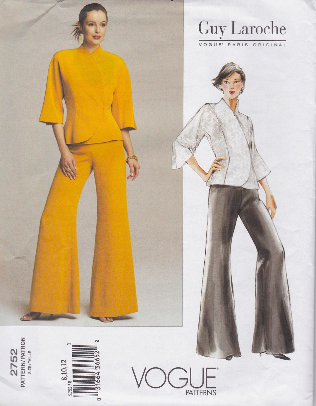 Vogue Paris Original 2752 Vintage Designer Sewing Pattern by Guy ...