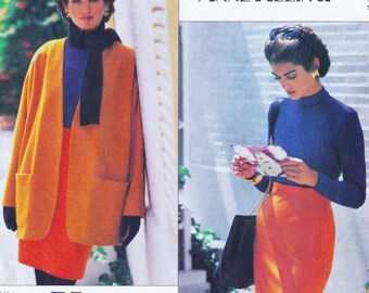 Vogue 2512 Vintage Designer Sewing Pattern by Donna Karan Jacket Blouse ...