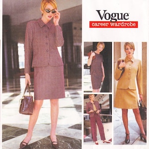 Vogue 1832, Sewing Pattern, Dress, Jacket, Pants, Skirt & Top, Sizes 6 ...