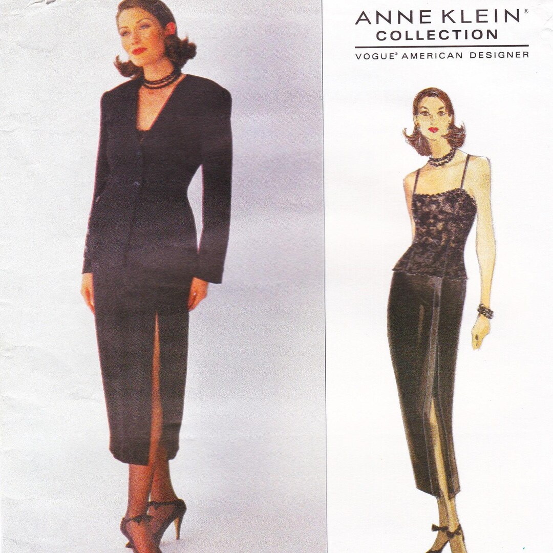 Vogue 1262 Vintage Designer Sewing Pattern by Anne Klein Bodysuit ...