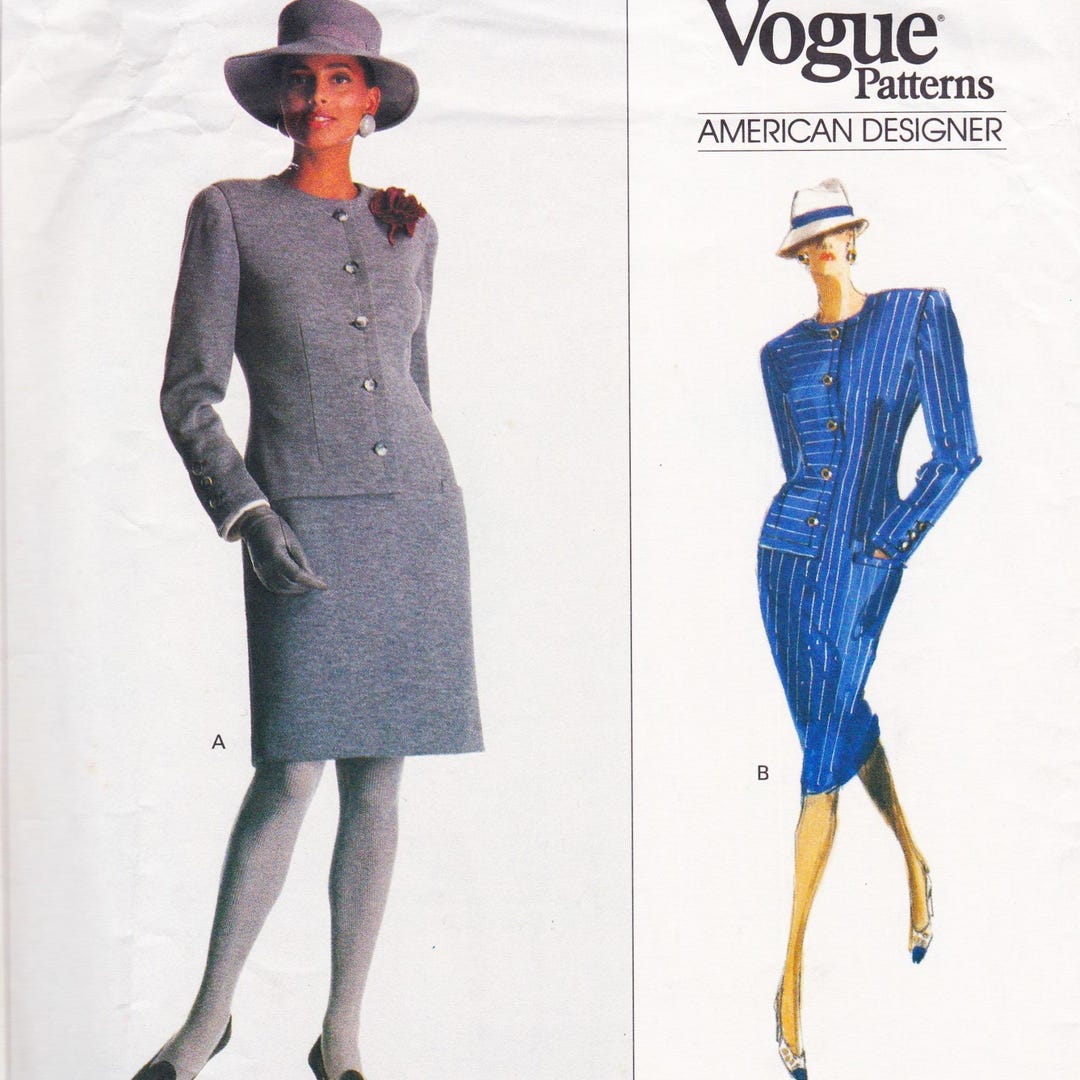 Vogue 2191, Vintage Bill Blass Sewing Pattern, Dress, Sizes 12 14 16 ...