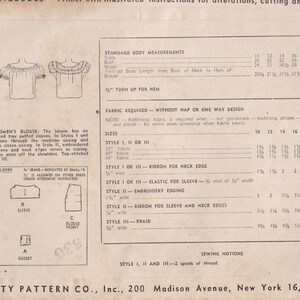 Simplicity 1599 Vintage 1940s Sewing Pattern off Shoulder Blouse Size 14 Bust 32 - Etsy