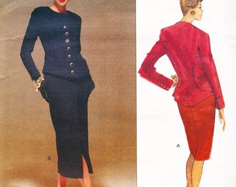 Vogue 2797 Vintage Designer Sewing Pattern by Oscar De La Renta ...