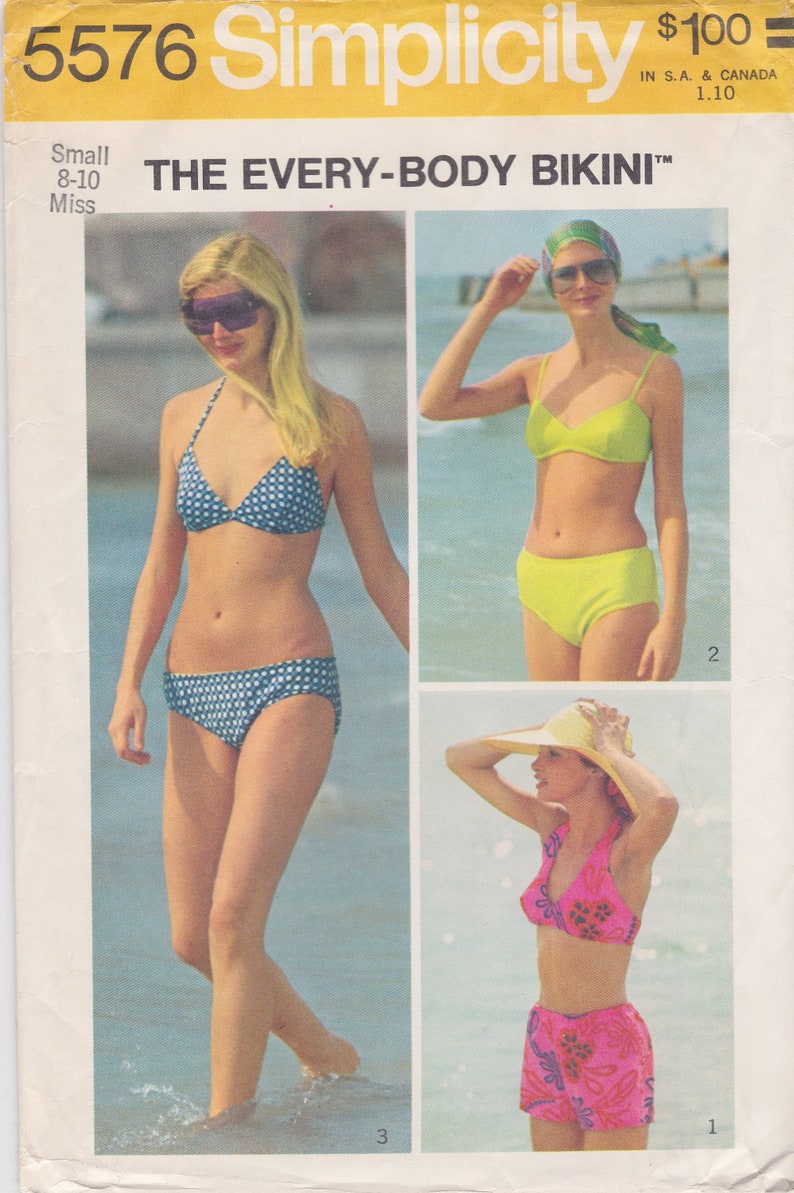 Simplicity 5576 / Vintage Sewing Pattern / Swimsuit Bathing - Etsy