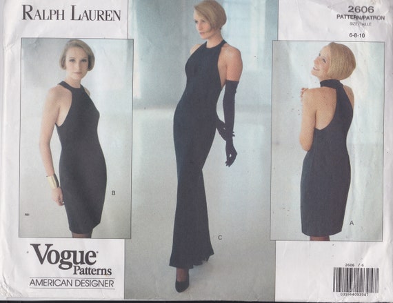 Vogue 2606 / Vintage Designer Sewing Pattern by Ralph Lauren / - Etsy