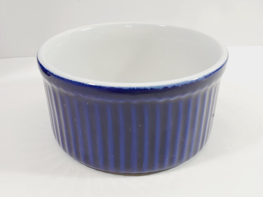 Emile Henry Le Potier Blue Ramekins Small Oven Dish Custard - Etsy