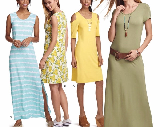 Sewing Pattern Misses Dress Pattern, Womens Knit Dress Pattern, Easy ...