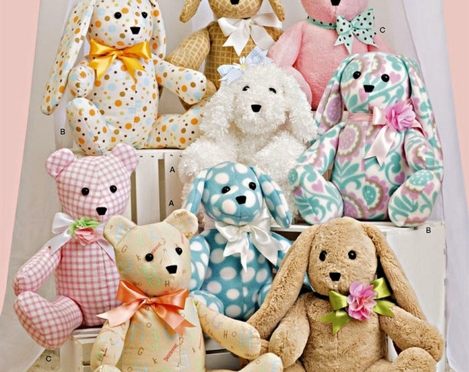 Easy Stuffed Animals Pattern, 2 Piece Stuffed Animals Pattern, Very ...