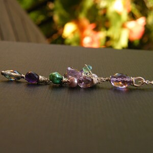 Purple Amethyst Mystic Topaz Sterling Silver Pendant Necklace, Long ...