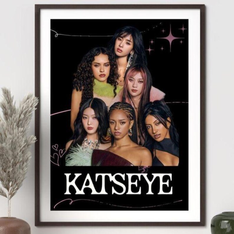 K-pop Poster, Katseye Poster | Kpop Katseye Wall Art Print | Poster No ...