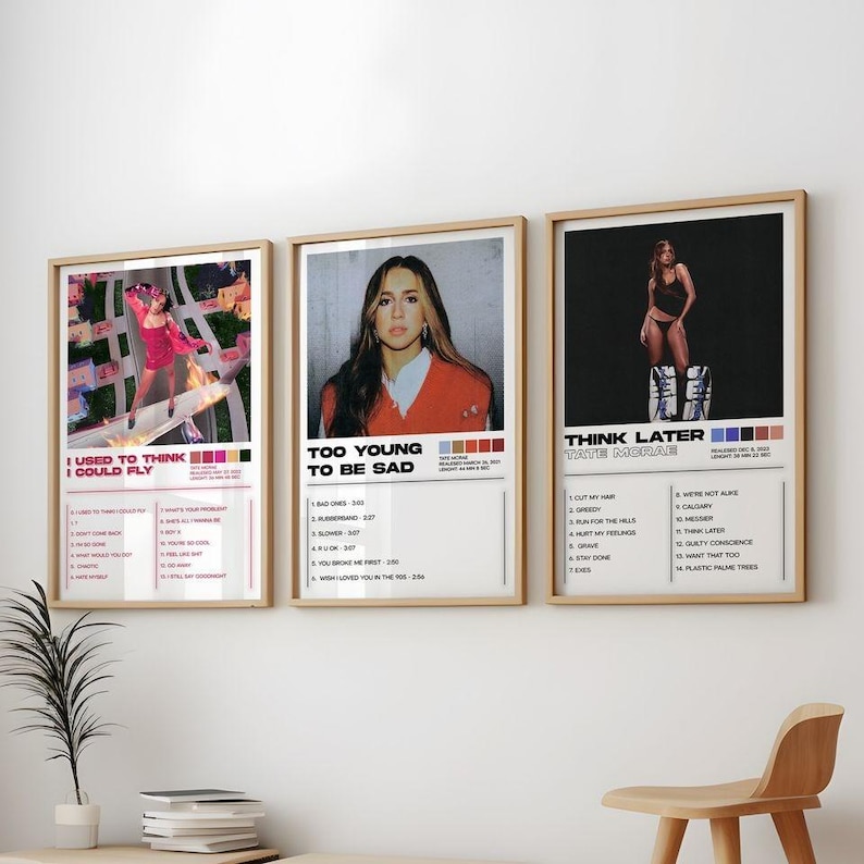 Tate Mcrae Album Art Poster: Think Later Wall Decor (unframed) - Etsy