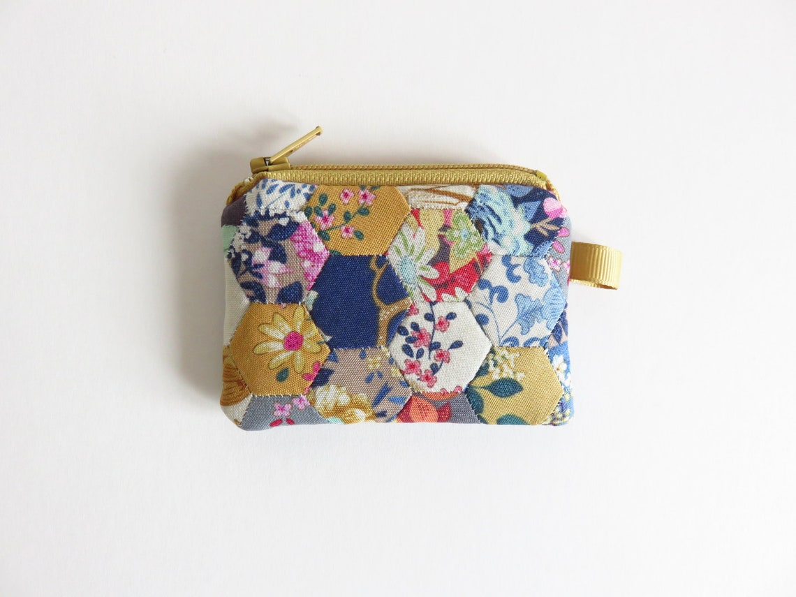 Tiny Tilda 'chic Escape' Collection Epp Hexie Patchwork Fabric Coin ...