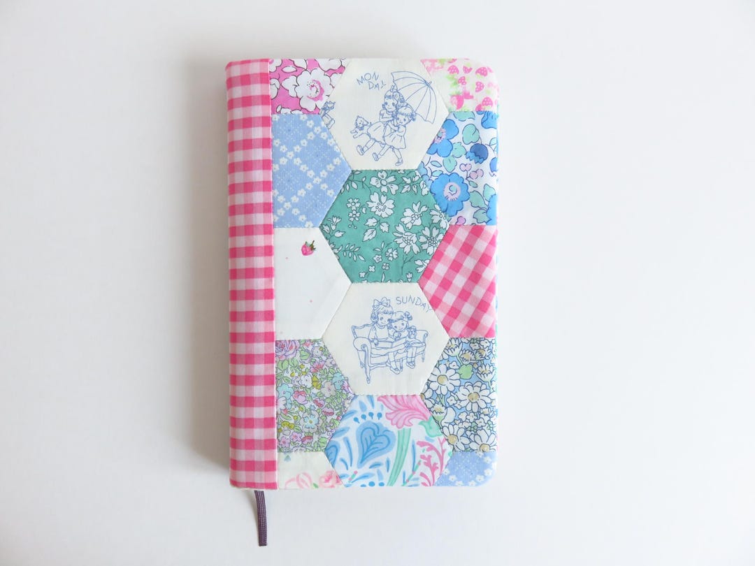 Notebook Cover Japanese, Liberty Lawn & Other Mixed Fabrics Hexie Epp ...