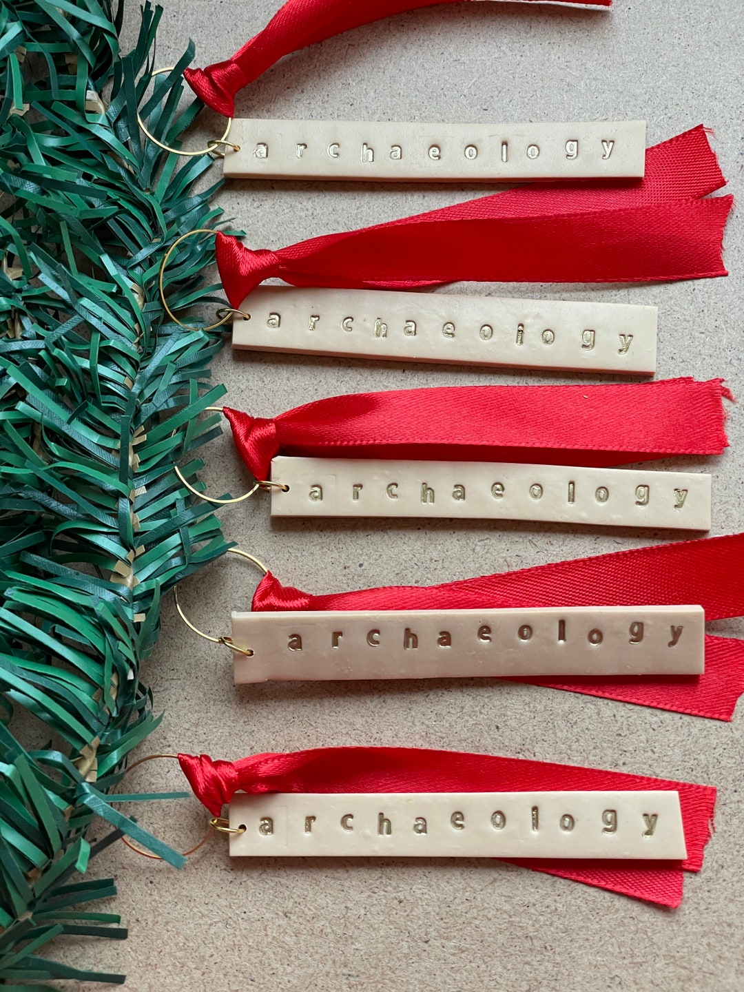 2 X Archaeology Christmas Ornaments Decorations Excavation Fieldwork ...