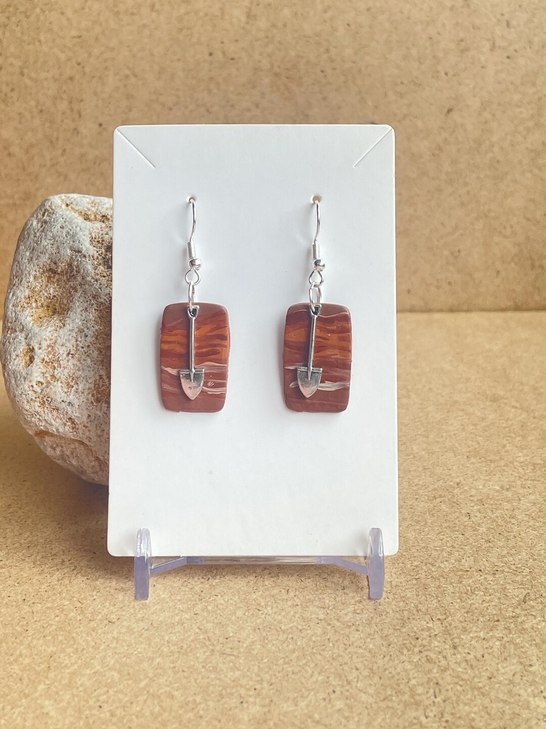 Stratigraphy Archaeology Geologist Earrings | Polymer Clay ...