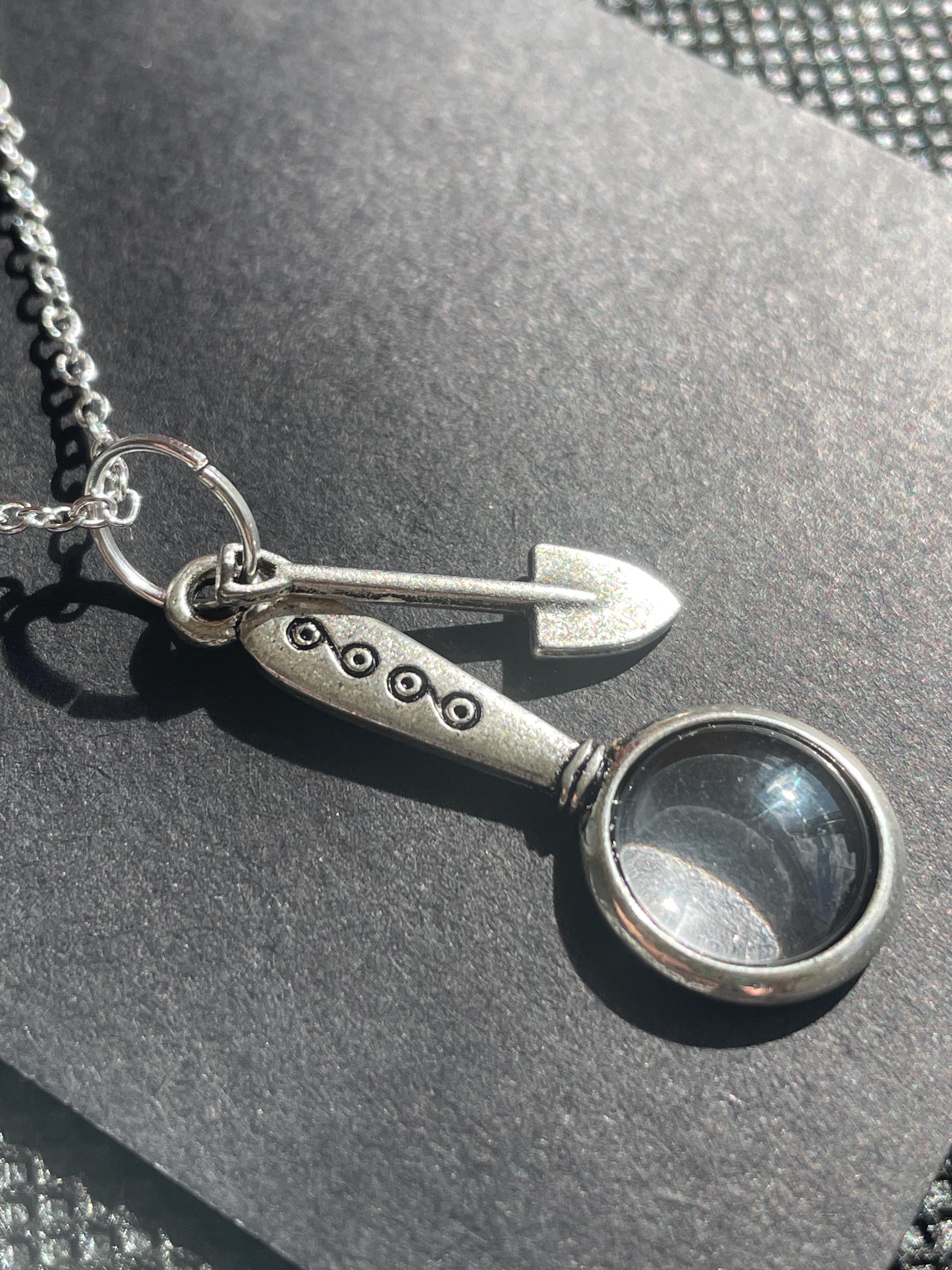 Archaeology Trowel & Magnifying Glass Necklace | Charms Geology ...