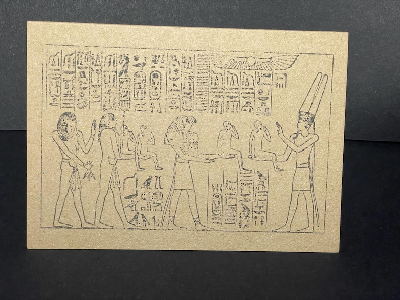 Egyptian Card | Archaeology History Handmade Blank Hieroglyph Ancient ...