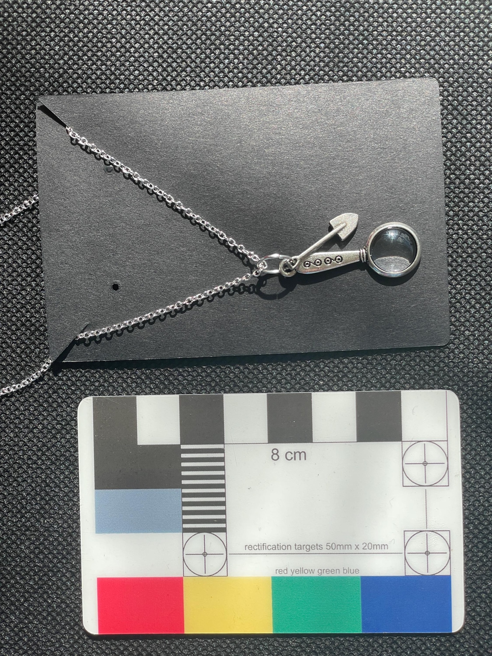 Archaeology Trowel & Magnifying Glass Necklace | Charms Geology ...
