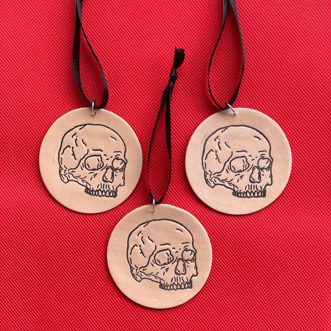 Skull Ornament / Archaeology Skeletons Decorations Xmas History ...