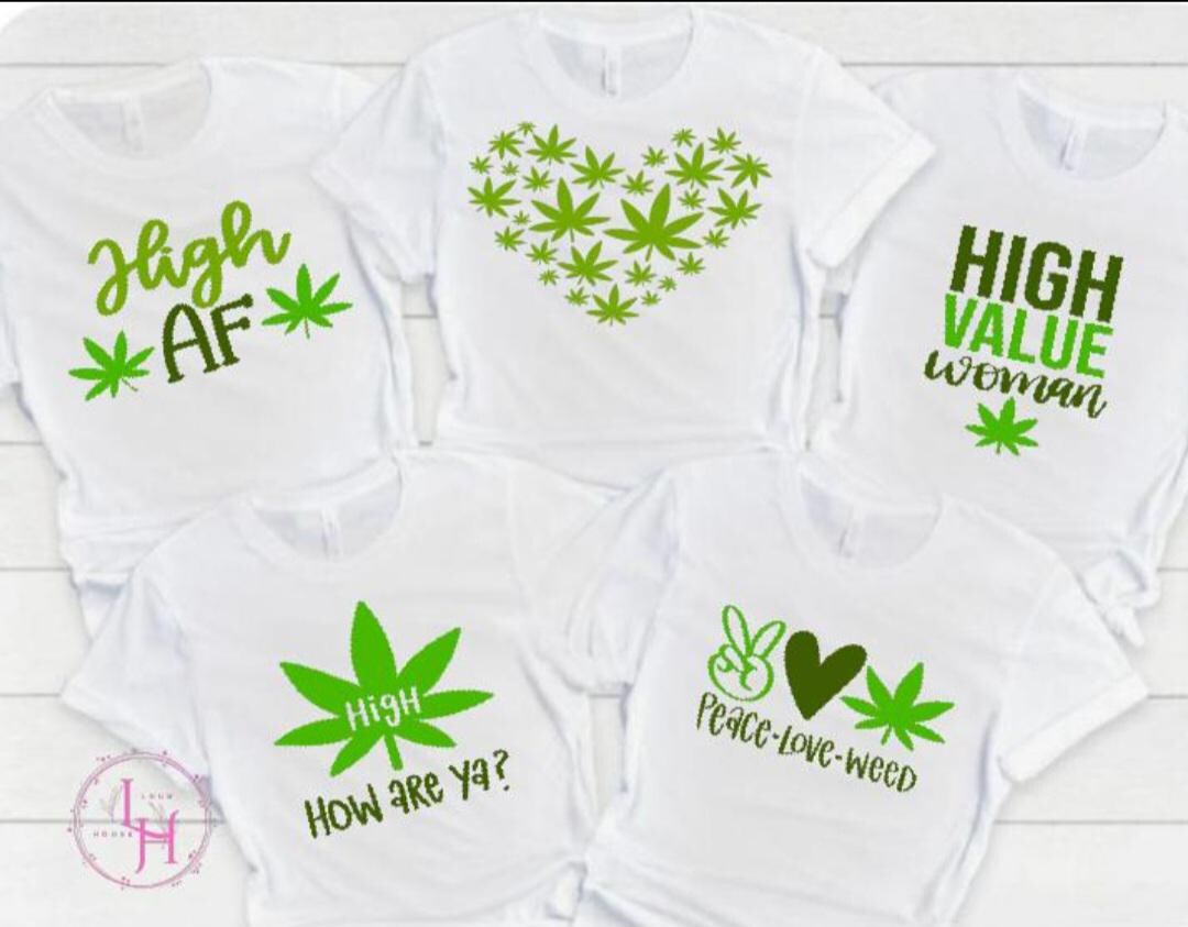 High Life Tshirts Marijuana Shirts High Life Designs Weed Stoner - Etsy