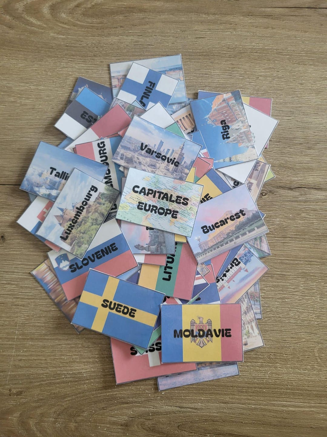 Capitals and Countries of Europe - Memory Game - Geography Flashcards ...