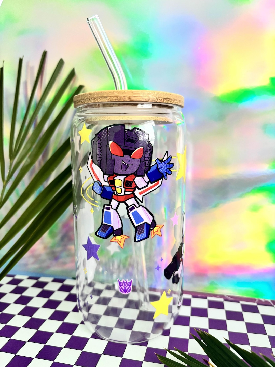 Transformers Decepticon 16oz Glass Tumbler - Etsy