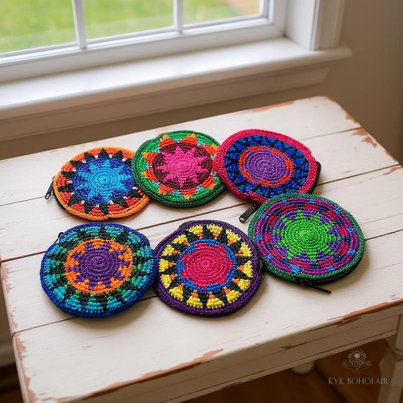Beaded Coin Purse Round - Etsy