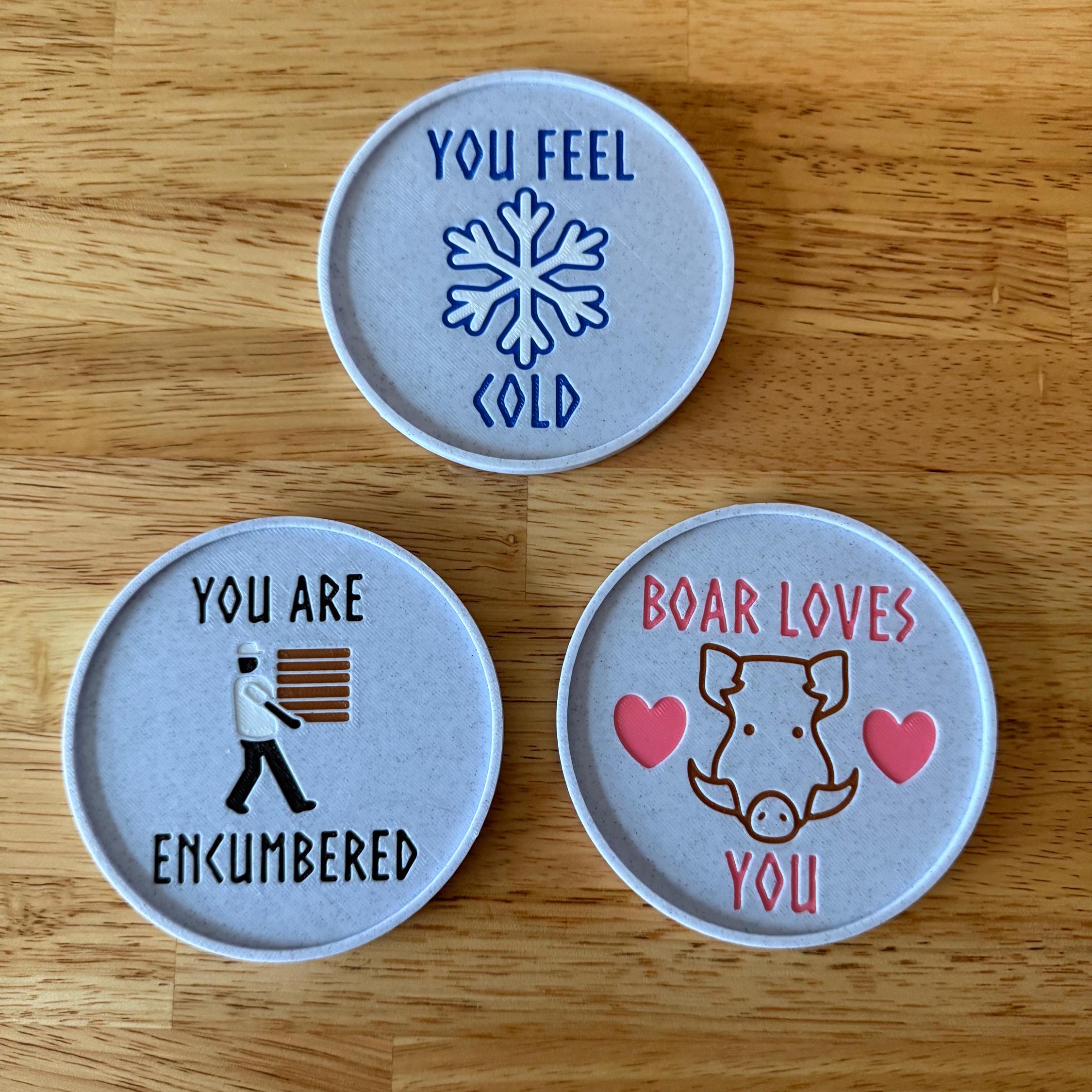 Valheim | Video Game | Coasters With Cork Bottom | Valheim Gifts | PC ...