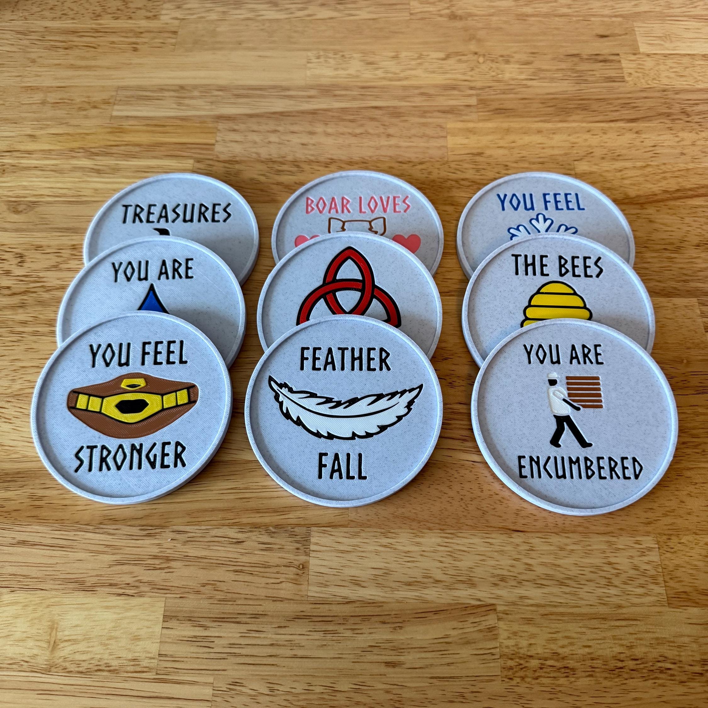 Valheim | Video Game | Coasters With Cork Bottom | Valheim Gifts | PC ...