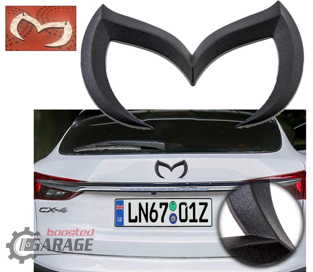 Mazda Evil M Emblem Black Badge Front Rear 3M 6" Single 1 Pc. - Etsy